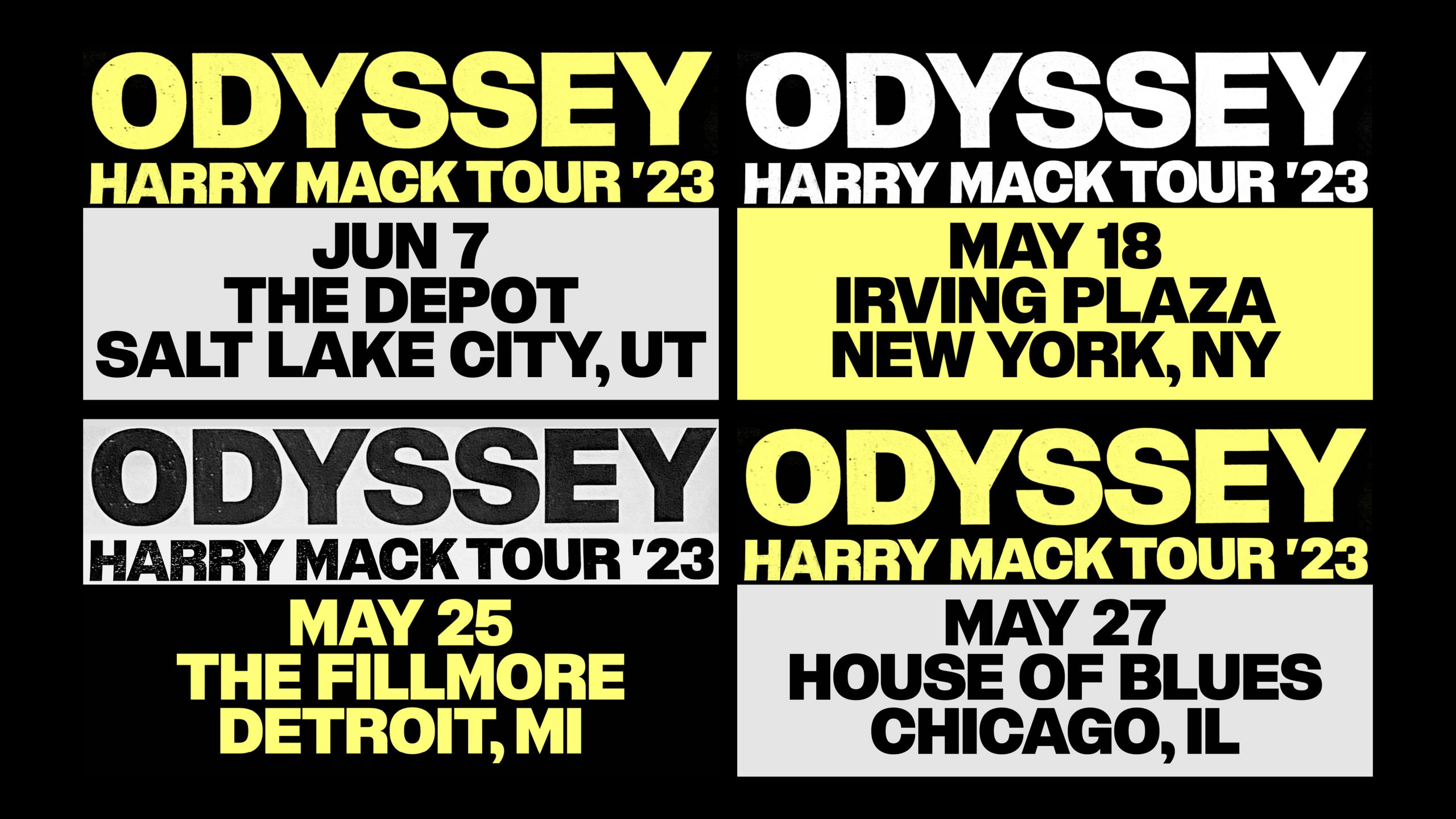 Harry Mack, Odyssey 2023, Tour Visuals : New Studio